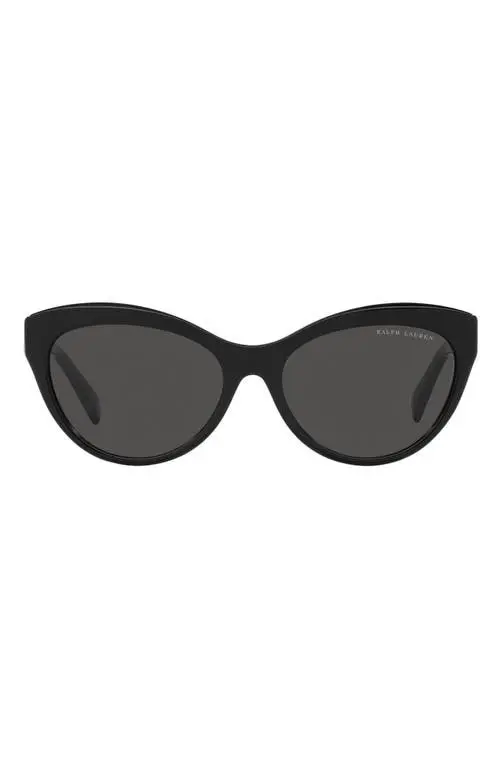 Ralph Lauren 56mm Cat Eye Sunglasses - Black