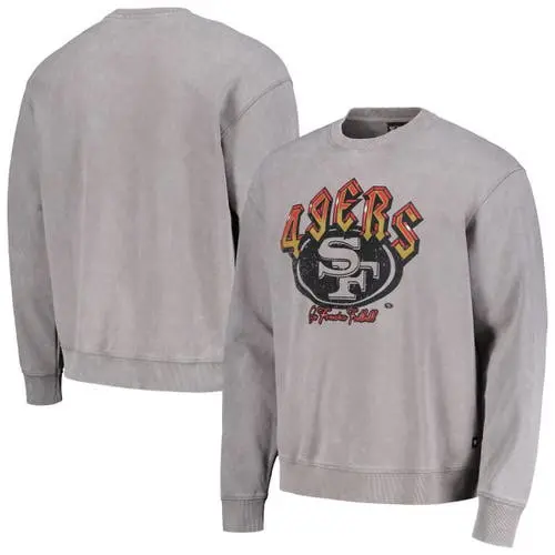 THE WILD COLLECTIVE San Francisco 49ers Distressed Pullover Sweatshirt