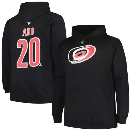 Profile Carolina Hurricanes Sebastian Aho Name & Number Pullover Hoodie