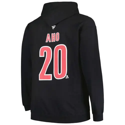 Profile Carolina Hurricanes Sebastian Aho Name & Number Pullover Hoodie