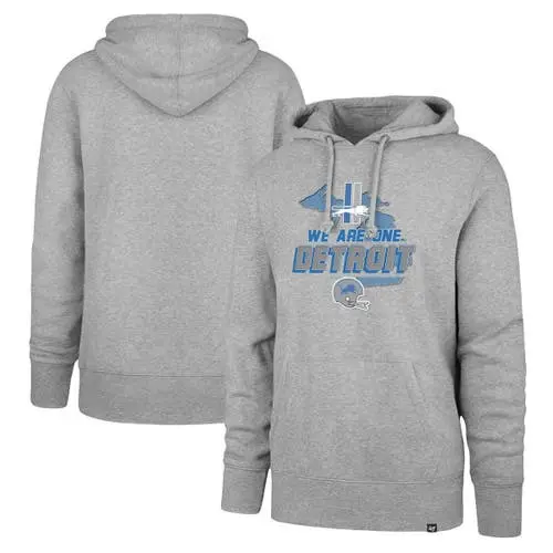 '47 47 Detroit Lions We Are One Regional Headline Pullover Hoodie