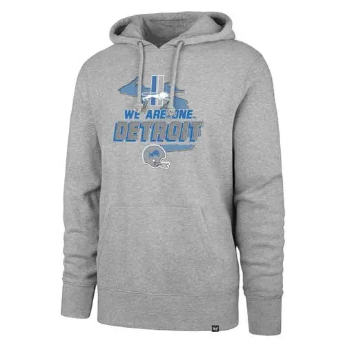 '47 47 Detroit Lions We Are One Regional Headline Pullover Hoodie