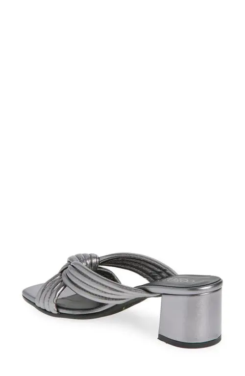 Cordani Imani Metallic Slide Sandal - Pewter