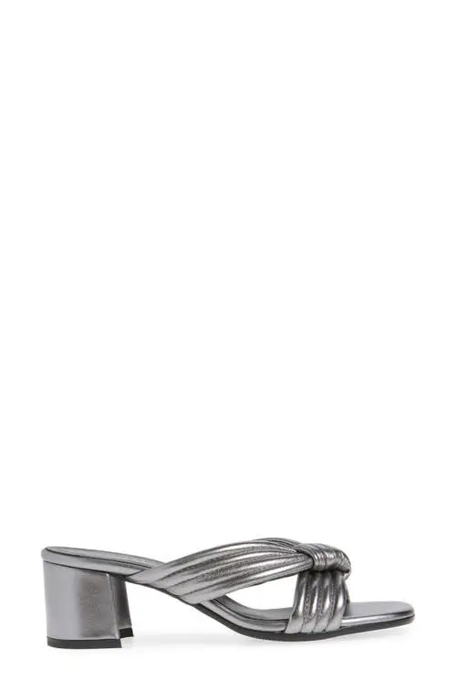 Cordani Imani Metallic Slide Sandal - Pewter