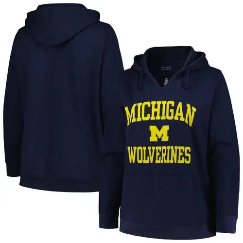 Champion Michigan Wolverines Notch Neck Pullover