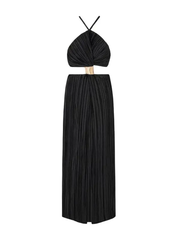 Cult Gaia Mitra Embellished Halterneck Gown