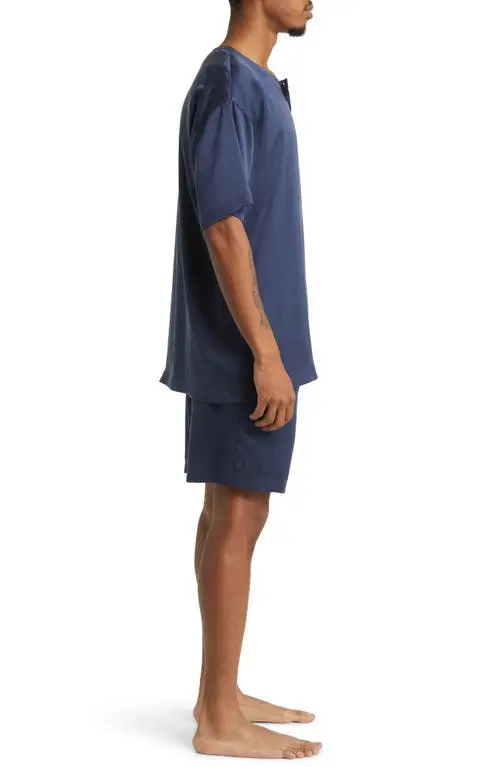 Lunya Henley Washable Silk Short Pajamas