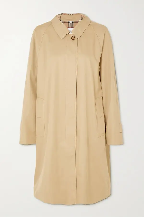 Burberry Camden Organic Cotton-gabardine Car Coat