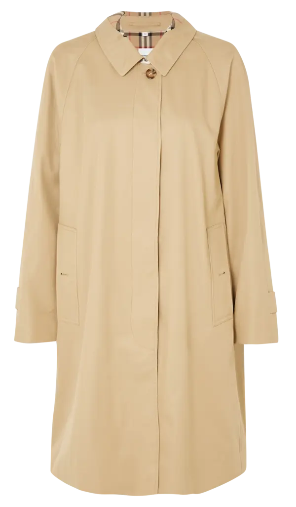 Burberry Camden Organic Cotton-gabardine Car Coat - Neutrals