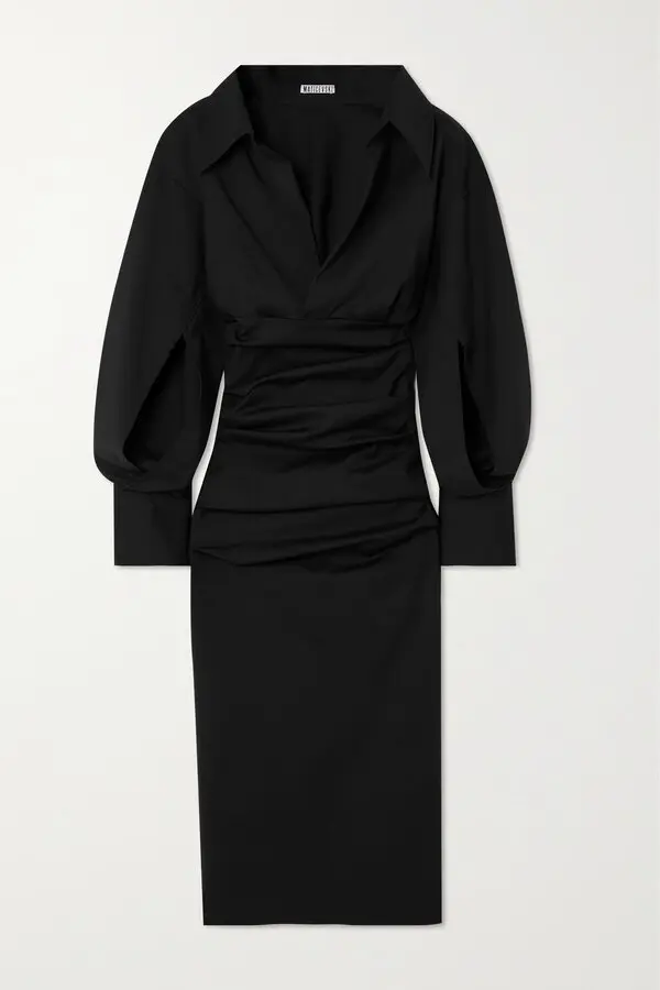 Maticevski Indicate Draped Cutout Midi Dress