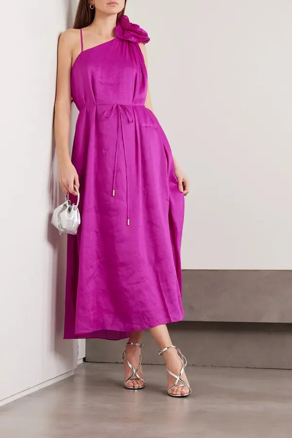knee length dresses for ladies Flourishing Meadow Midi Dress– Teuta Matoshi