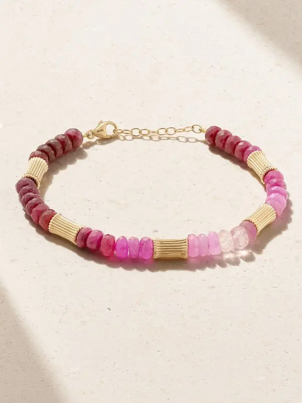 Jia Jia Jumbo 14-karat Gold Ruby Bracelet - Red