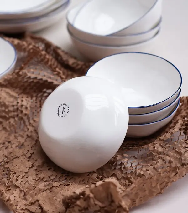 FELDSPAR Set Of 4 Cobalt Ice Cream Bowls