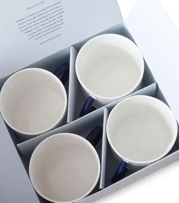 FELDSPAR Set Of 4 Cobalt Tea Mugs