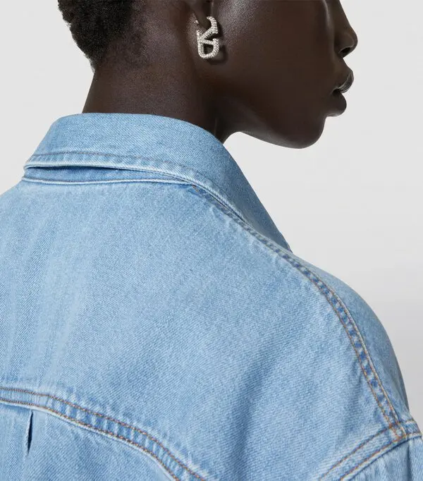 Valentino Garavani Vlogo Strass Earrings - Metallic