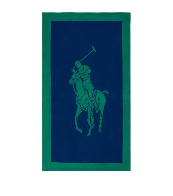 Ralph Lauren Polo Jacquard Bath Towel - Navy