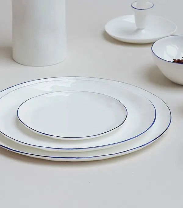 FELDSPAR Set Of 4 Cobalt Dinner Plates