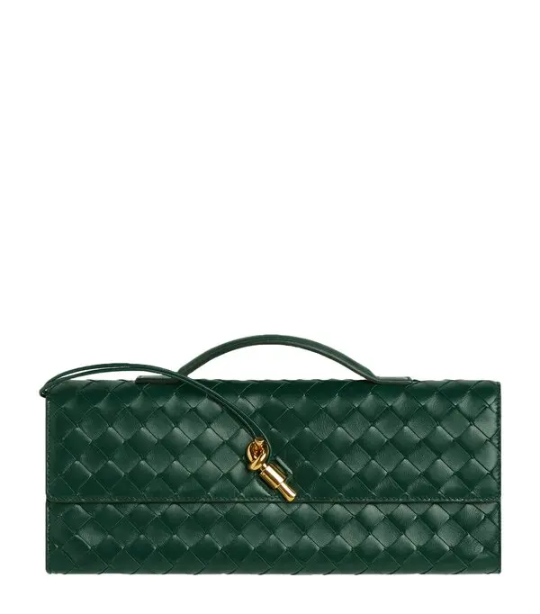 Bottega Veneta Small Leather Top-handle Clutch Bag