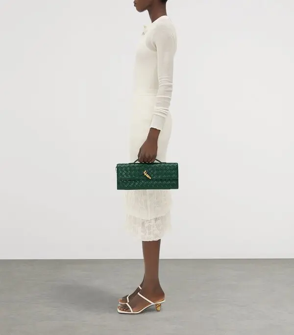 Bottega Veneta Small Leather Top-handle Clutch Bag
