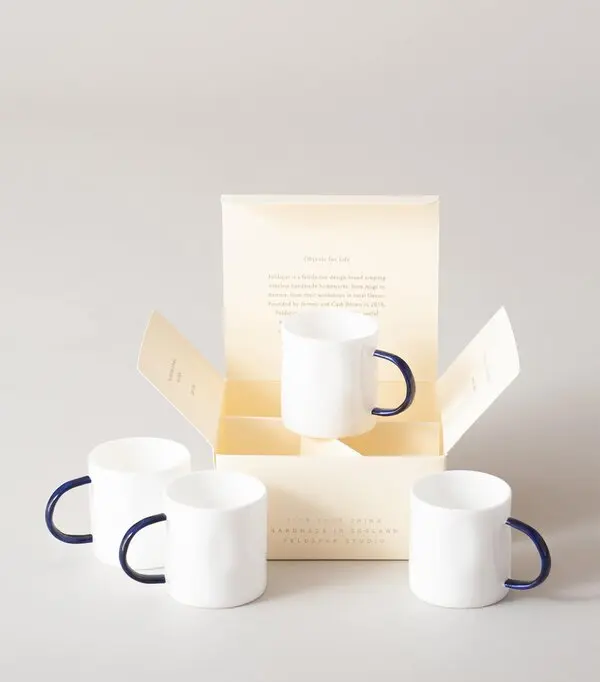 FELDSPAR Set Of 4 Cobalt Espresso Mugs
