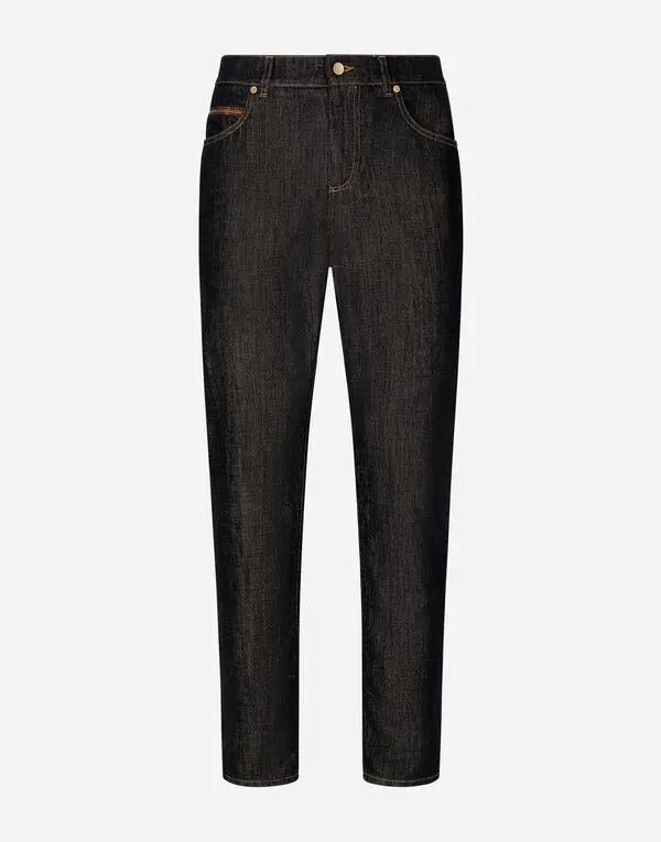 Dolce & Gabbana Regular Fit Five-pocket Jeans - Blue