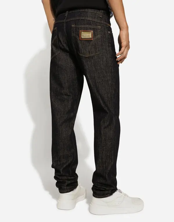 Dolce & Gabbana Regular Fit Five-pocket Jeans - Blue