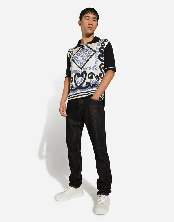 Dolce & Gabbana Regular Fit Five-pocket Jeans - Blue