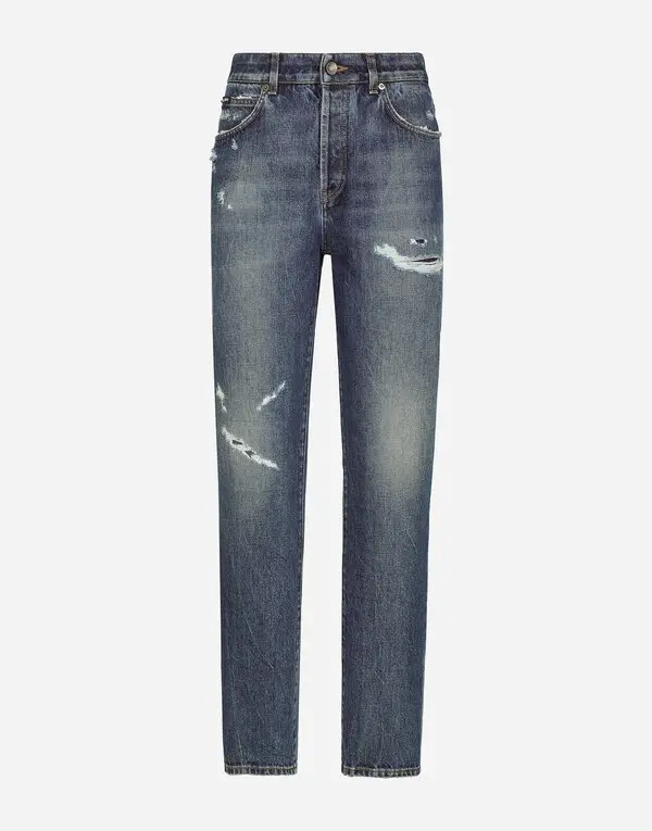 Dolce & Gabbana Ripped Denim Jeans