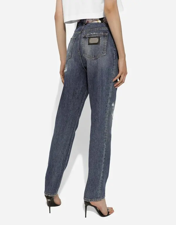 Dolce & Gabbana Ripped Denim Jeans