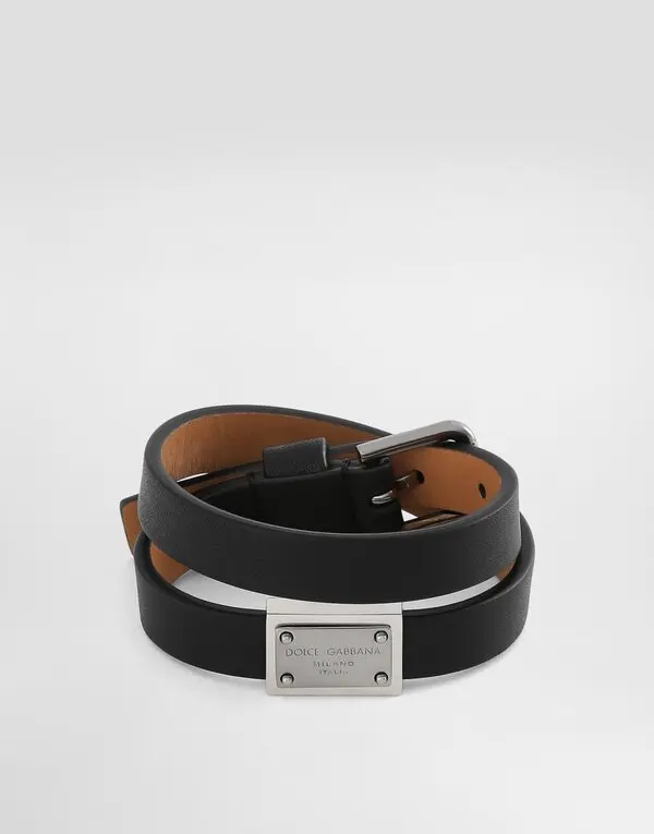 Dolce & Gabbana Calfskin Bracelet - Black