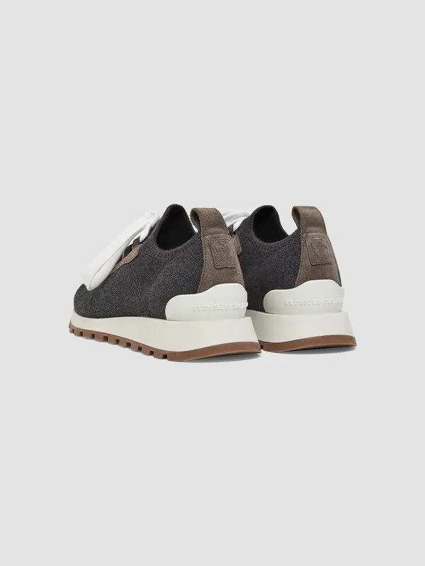 Brunello Cucinelli Cotton Low-top Sneakers - Volcano