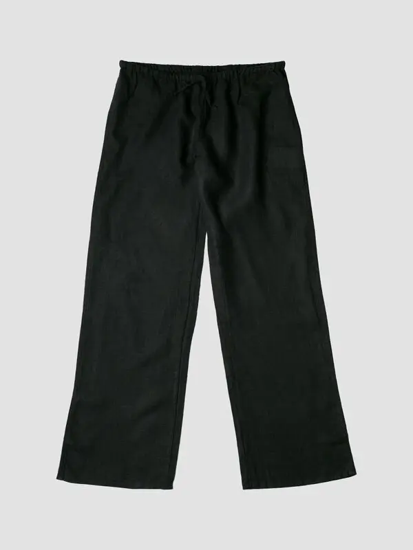 Desmond & Dempsey Drawstring Linen Lounge Pants