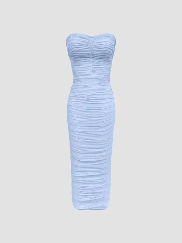 Dress The Population Heather Ruched Midi-dress