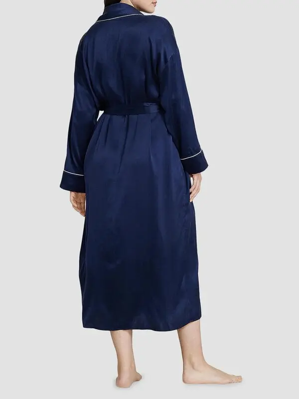 Polo Ralph Lauren Belted Silk-blend Robe