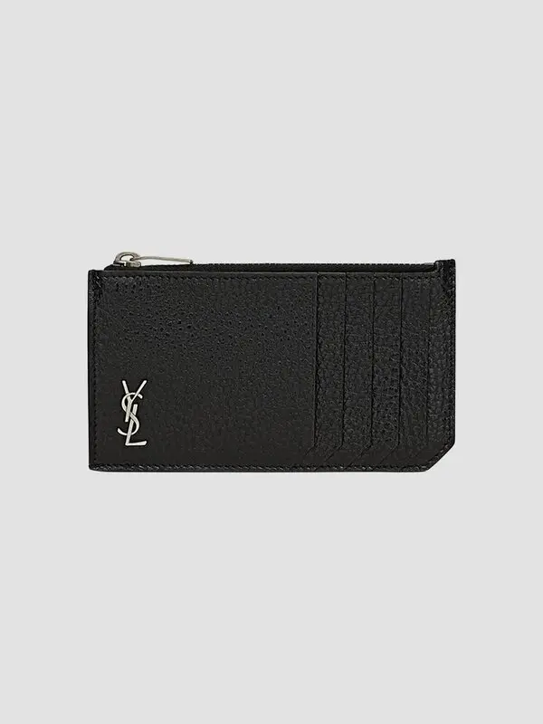 Saint Laurent Tiny Cassandre Fragts Zipped Card Case