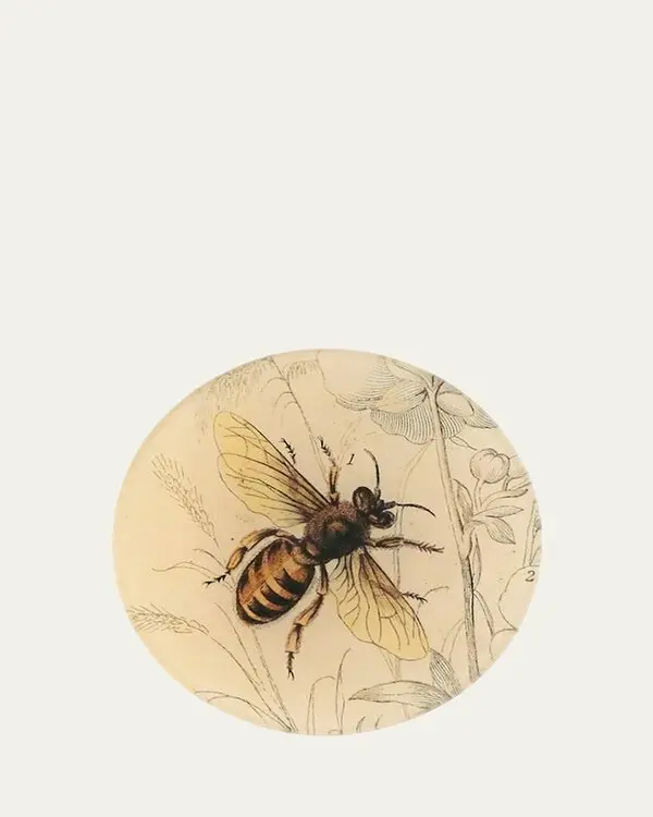 JOHN DERIAN Honey Bee 5.8" Decorative Plate - Multi