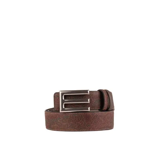 Etro Reversible Paisley Belt - Red