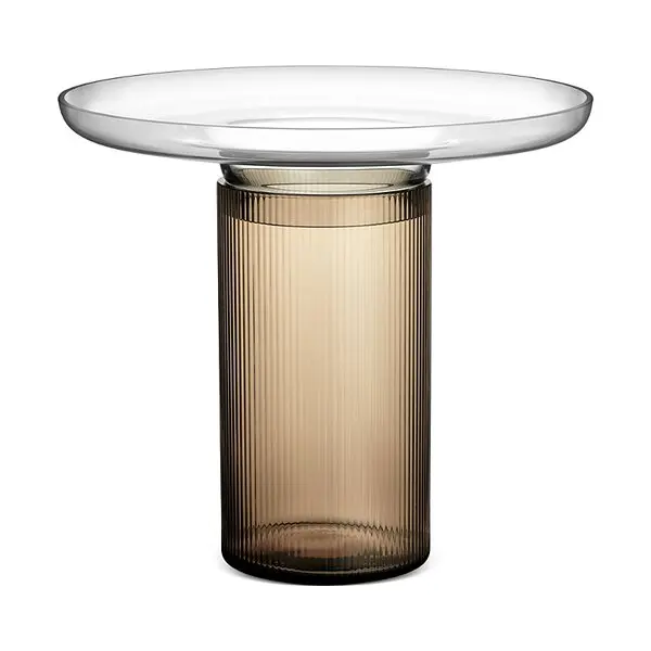 ORREFORS Ensemble Vase, Large - Brown/gray