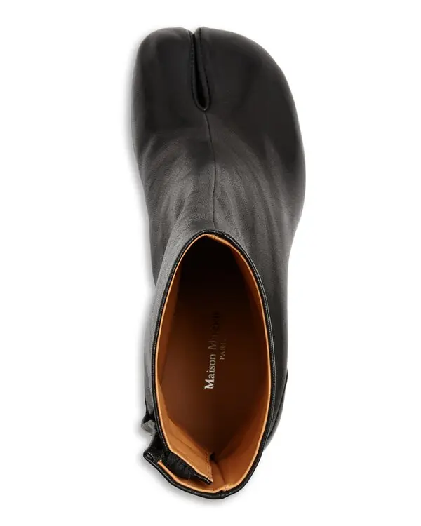 MAISON MARGIELA Tabi Split Toe Block Heel Booties - Black