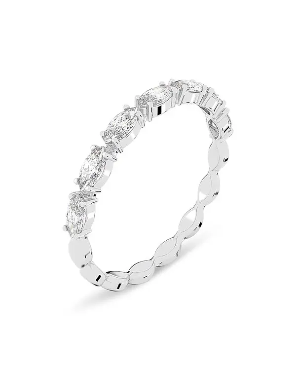 SWAROVSKI Matrix Marquise Cut Stack Ring - Silver