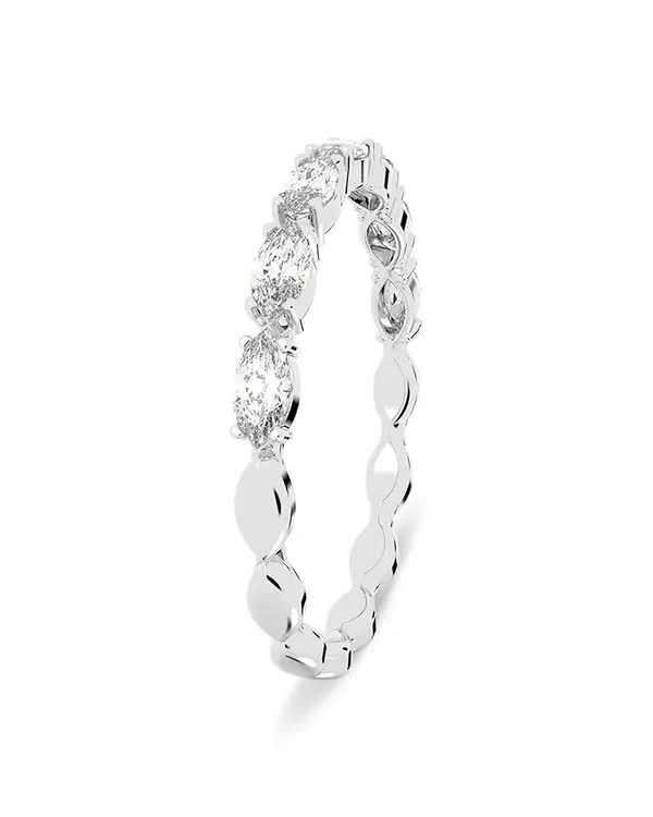 SWAROVSKI Matrix Marquise Cut Stack Ring - Silver