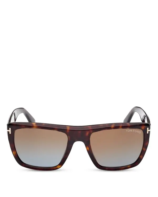 TOM FORD Alberto 55mm Square Sunglasses