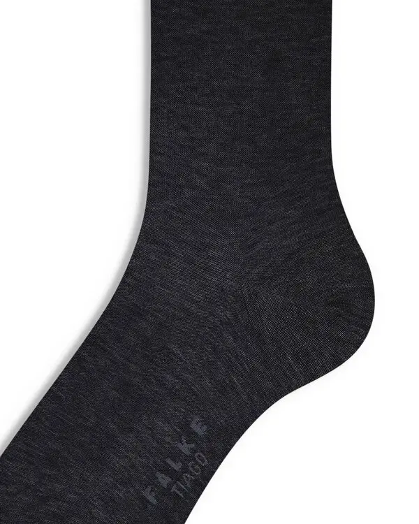 Falke Cotton Blend Fil D'ecosse Knee High Socks - Black