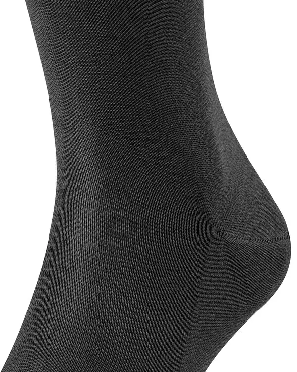 Falke Cotton Blend Fil D'ecosse Knee High Socks - Black