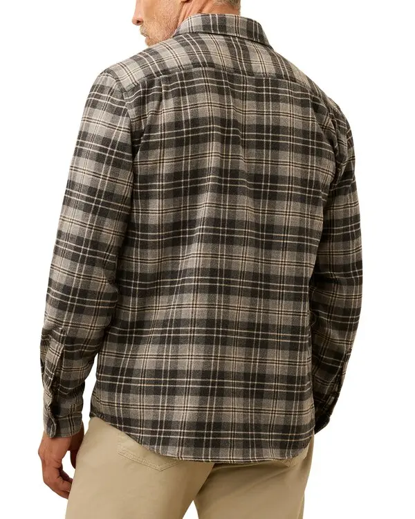 Faherty Brand Super Brushed Flannel Shirt - Dark Cloud