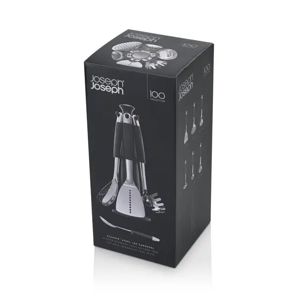 JOSEPH JOSEPH Elevate Steel 100 Carousel 6-piece Kitchen Tool Set