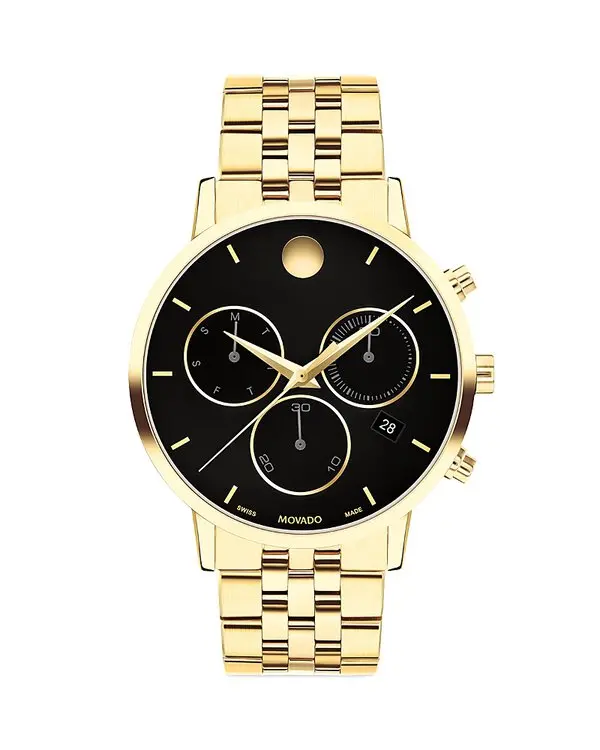 Movado Museum Classic Chronograph - Black/gold