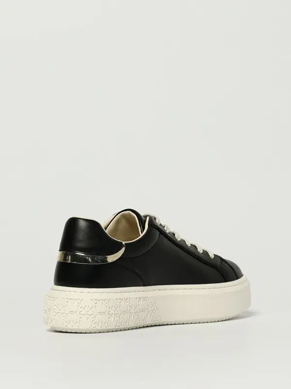 Pinko Embossed Platform Sneakers - Black