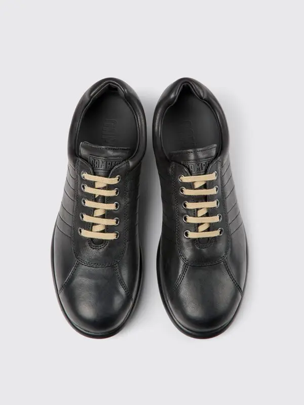 Camper Leather Lace-up Sneakers - Black