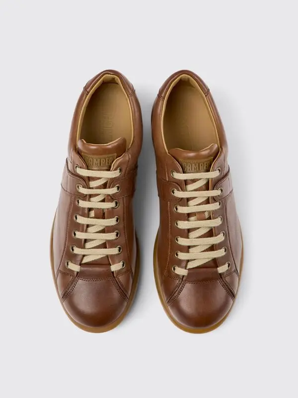 Camper Lace-up Leather Sneakers - Brown